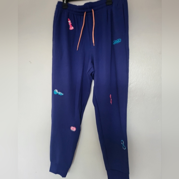 Nike | Pants | Nike Lebron James Mens Sm Sweatpants Blue Chess ...